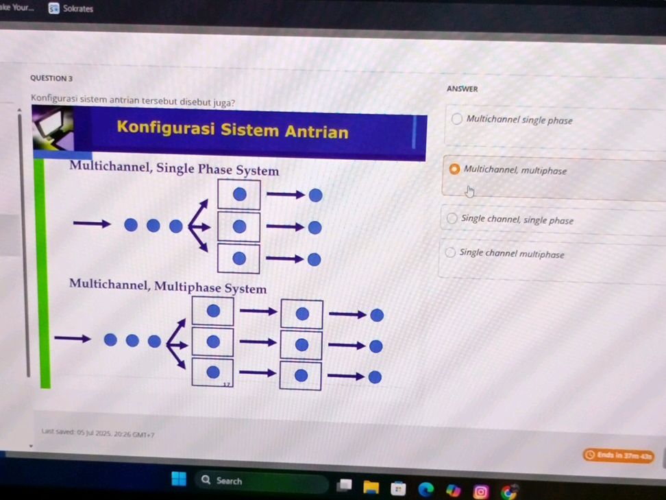 QUESTION 3 Konfigurasi sistem antrian | StudyX