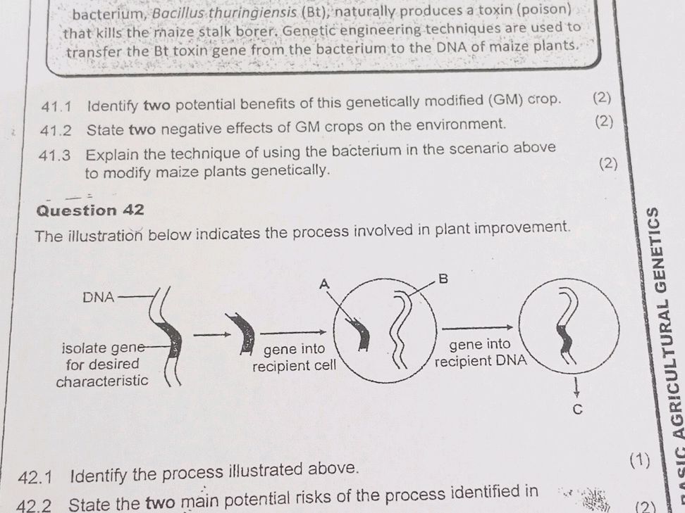 41.1 Identify two potential benefits of this