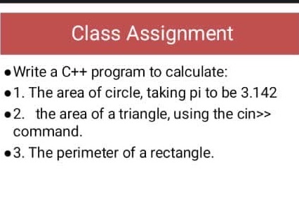 Write a C++ program to calculate: 1. The | StudyX