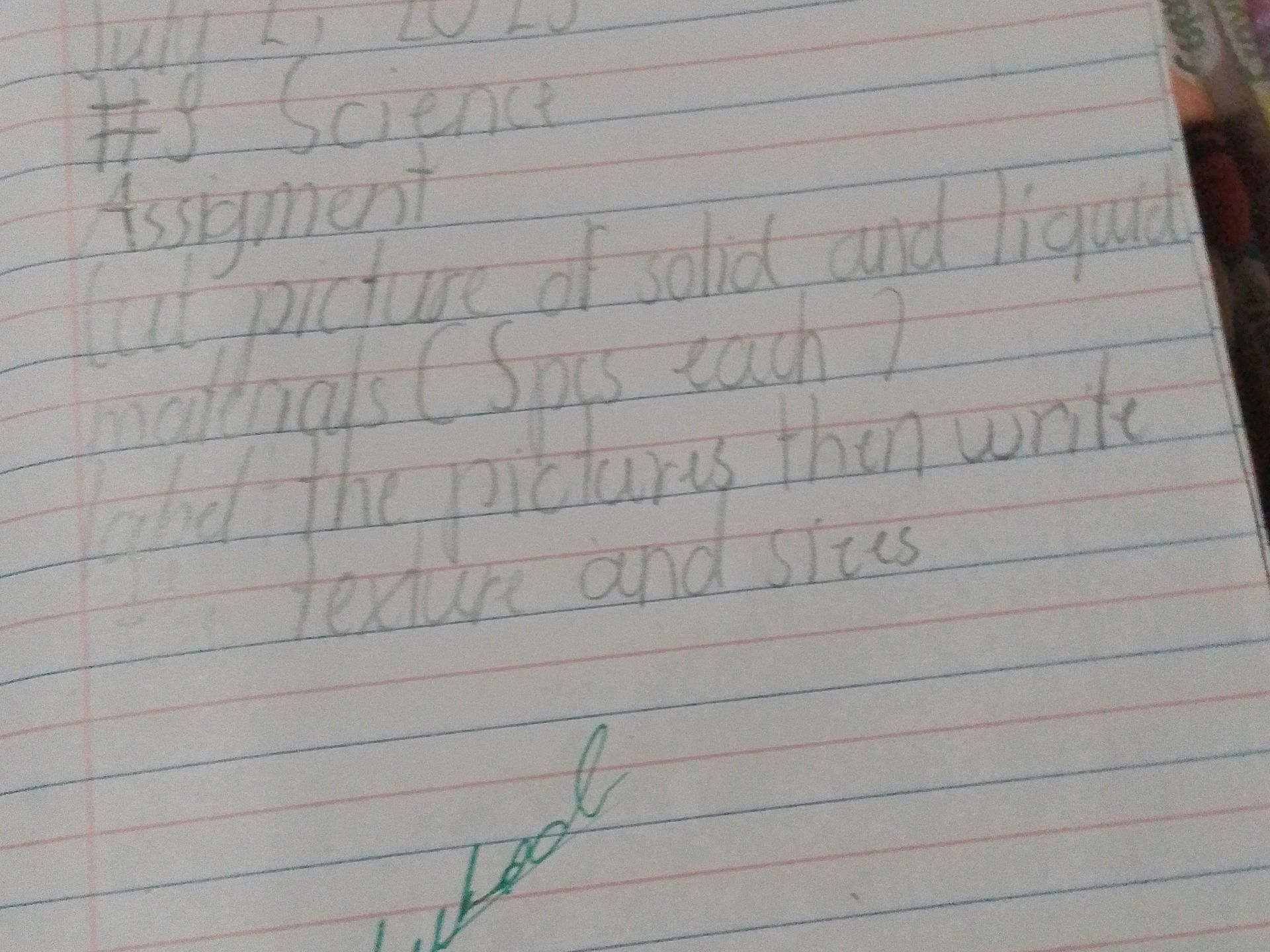 Cut picture of solid and liquid materials | StudyX