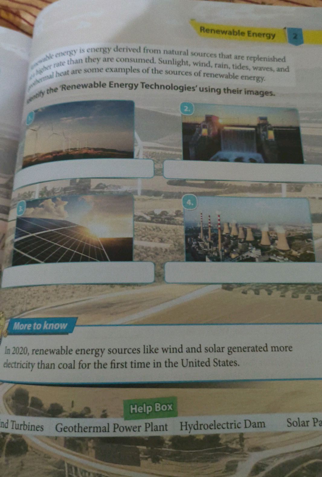 Identify the 'Renewable Energy Technologies' | StudyX
