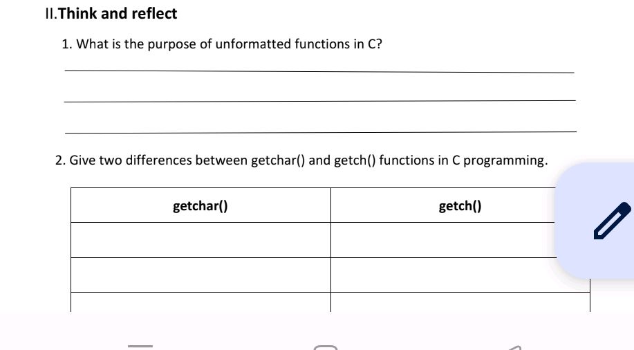 II. Think and reflect 1. What is the | StudyX
