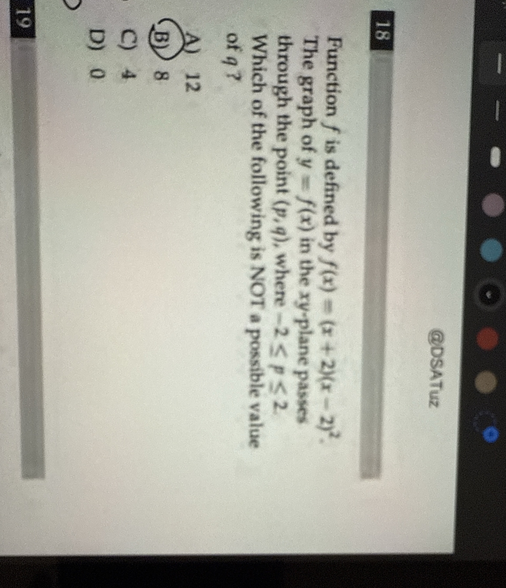 Function f is defined by $f(x) = | StudyX