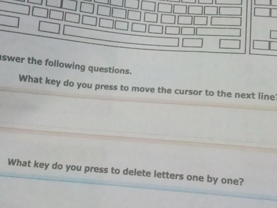 What key do you press to move the cursor to | StudyX