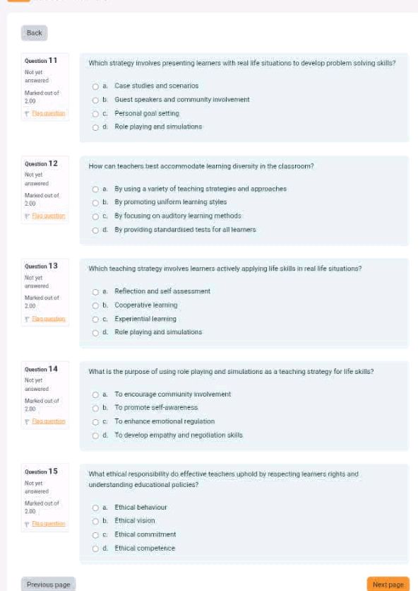 Question 11 Which strategy involves | StudyX