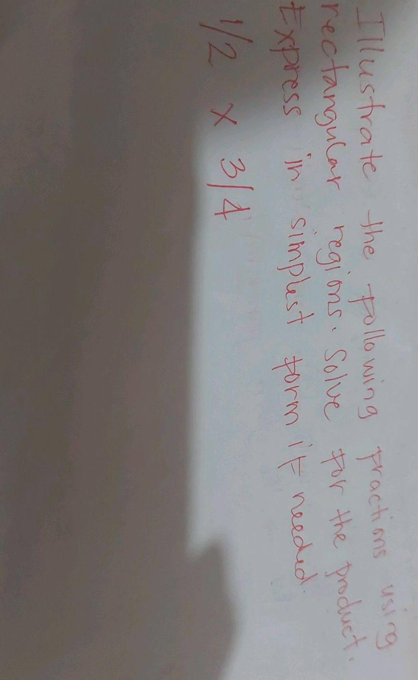 Illustrate the following fractions using | StudyX