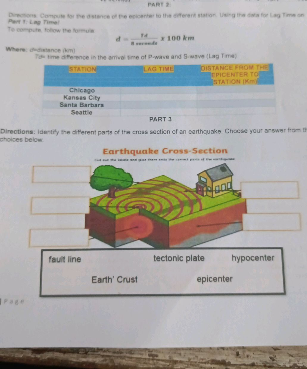 PART 2: Directions: Compute for the distance | StudyX
