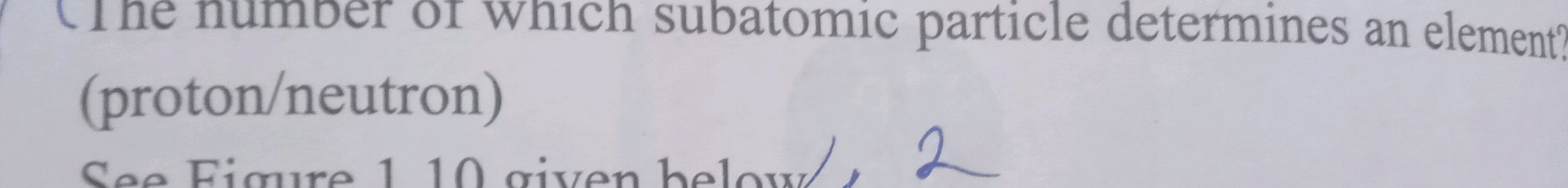 The number of which subatomic particle