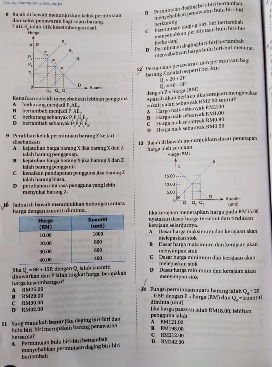8. Rajah di bawah menunjukkan keluk | StudyX