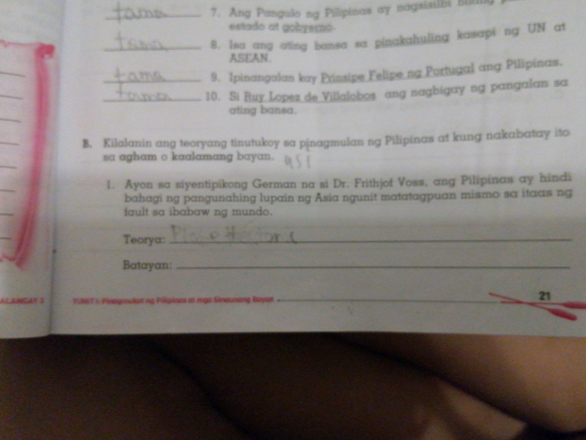 B. Kilalanin ang teoryang tinutukoy sa | StudyX