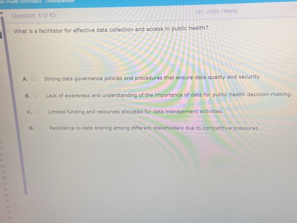 What is a facilitator for effective data | StudyX