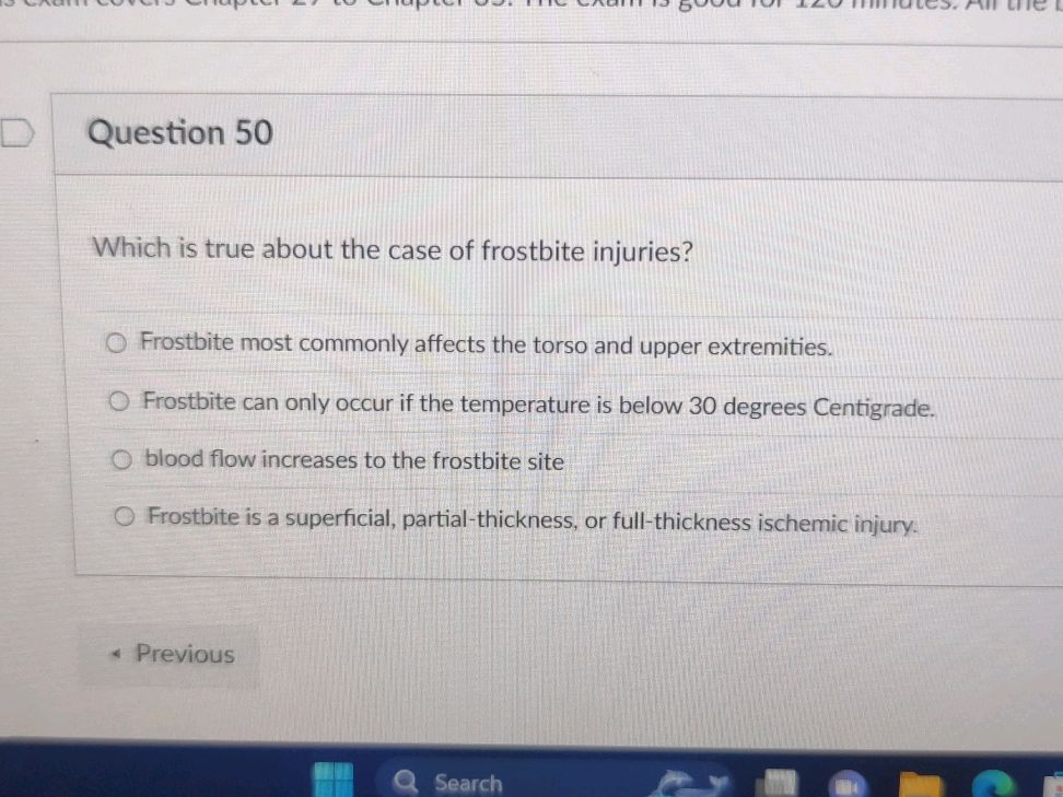 Which is true about the case of frostbite