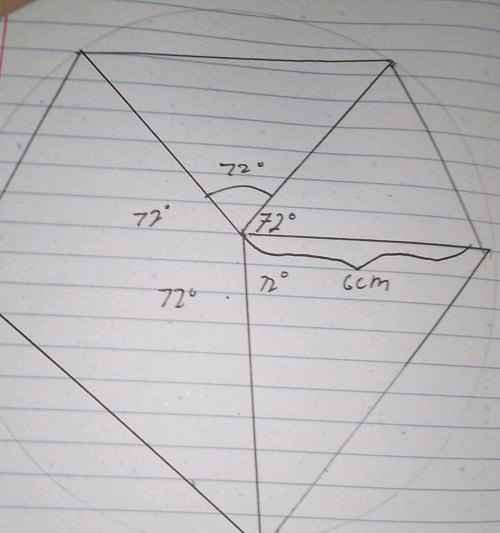 The image shows a diagram of a polygon with | StudyX