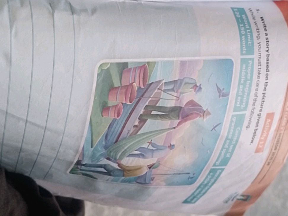 1. Write a story based on the picture given | StudyX