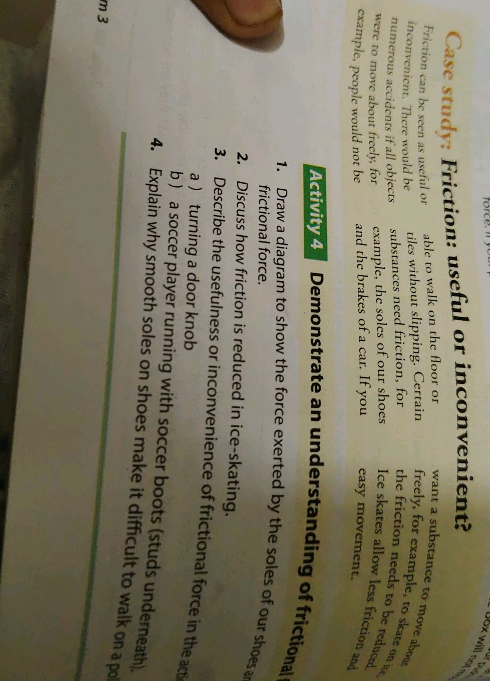 1. Draw a diagram to show the force exerted | StudyX