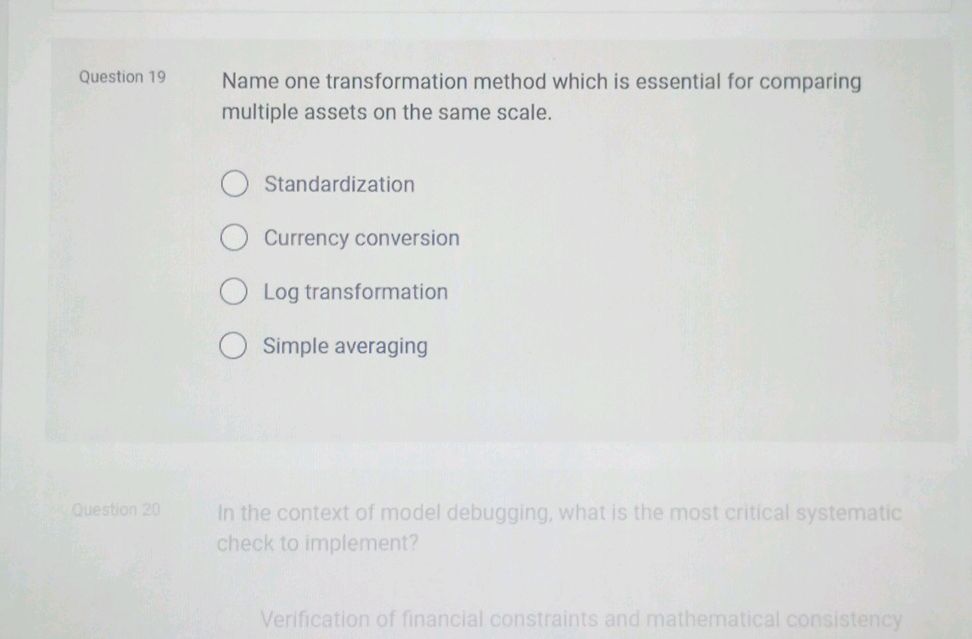 Name one transformation method which is | StudyX
