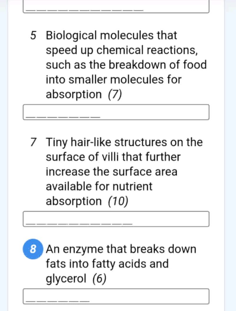 5 Biological molecules that speed up | StudyX