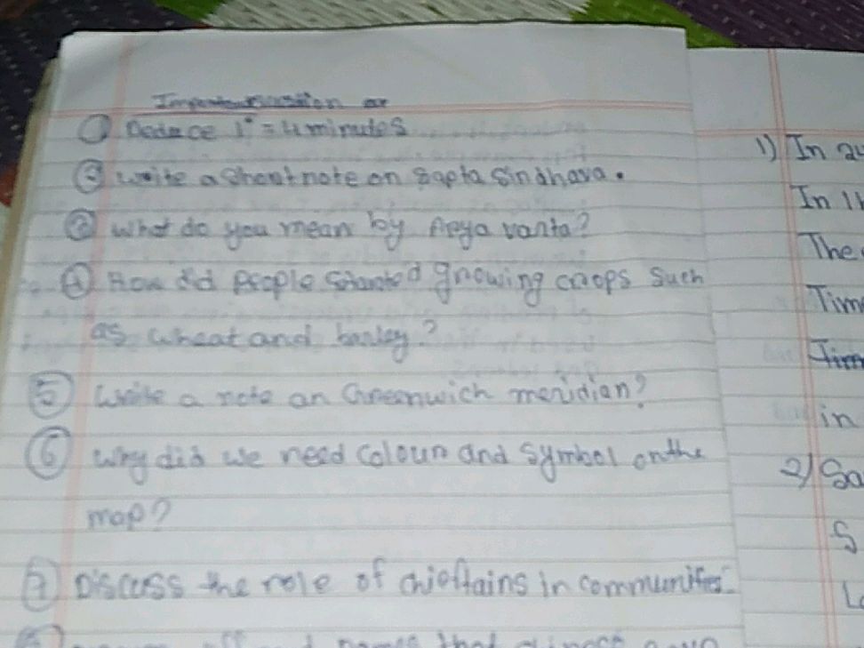 ① Doda ce 1° = 4 minutes. ② Write a short | StudyX