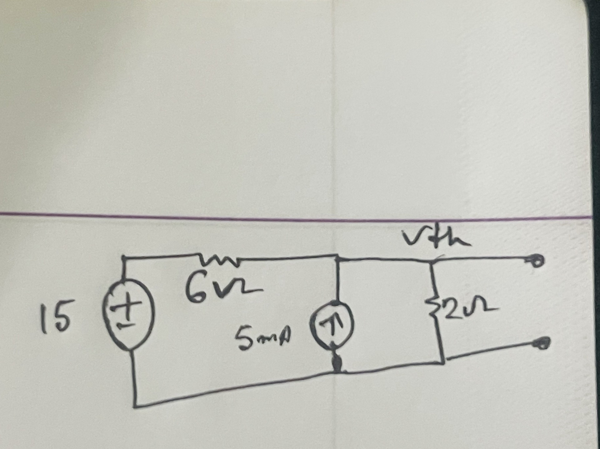 The circuit diagram shows a voltage source | StudyX