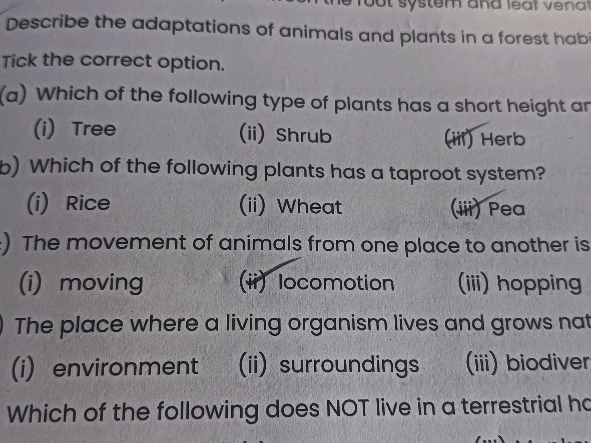 (a) Which of the following type of plants | StudyX