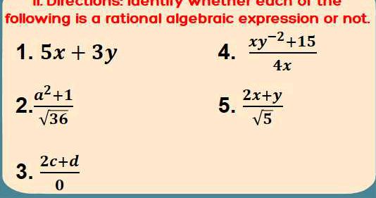 Identify whether each of the following is a | StudyX