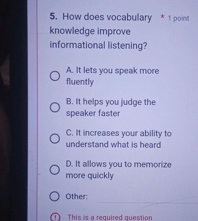 5. How does vocabulary knowledge improve | StudyX