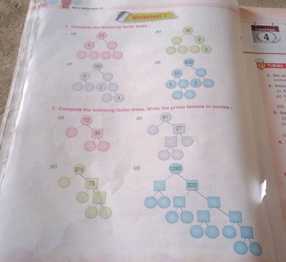 1. Complete the following factor trees: (a) | StudyX