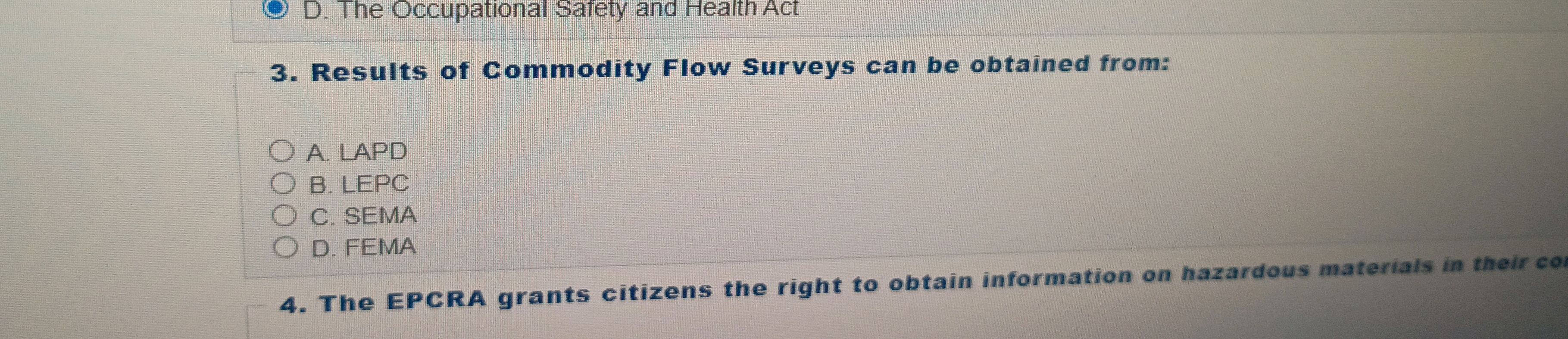 Results of Commodity Flow Surveys can be
