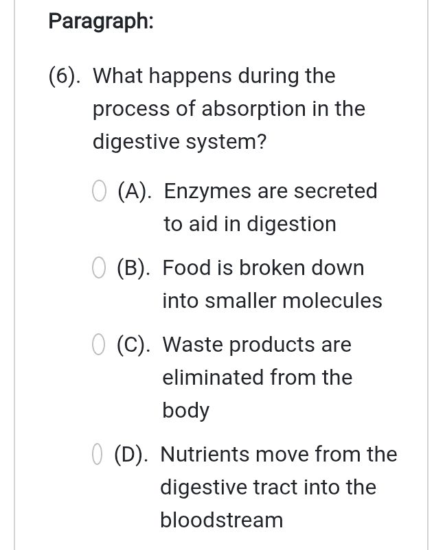 (6). What happens during the process of | StudyX