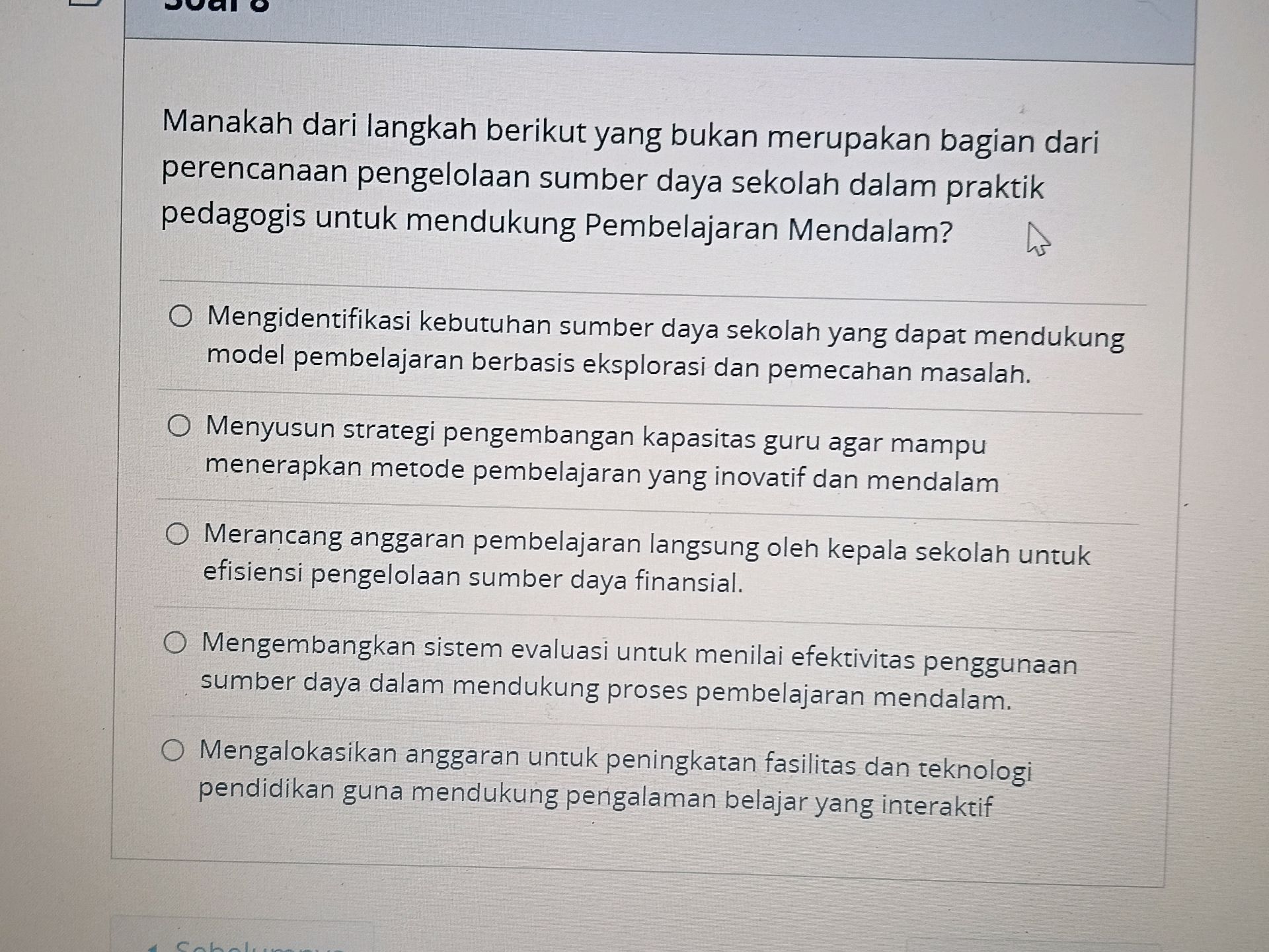 Manakah dari langkah berikut yang bukan | StudyX