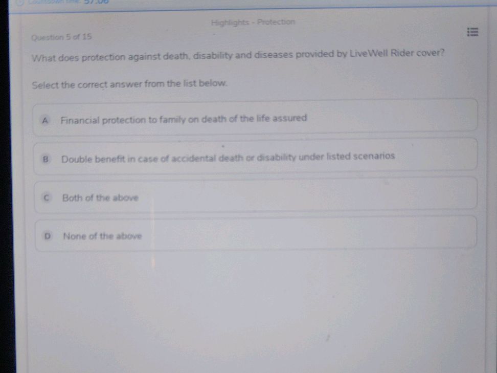 What does protection against death, | StudyX