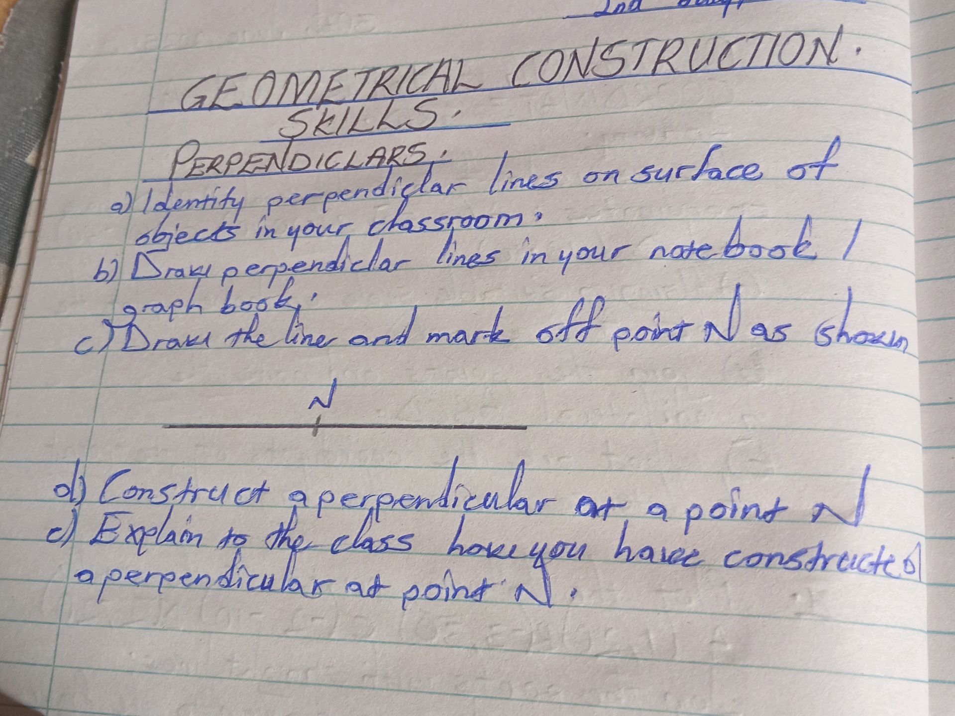 GEOMETRICAL CONSTRUCTION. SKILLS. | StudyX