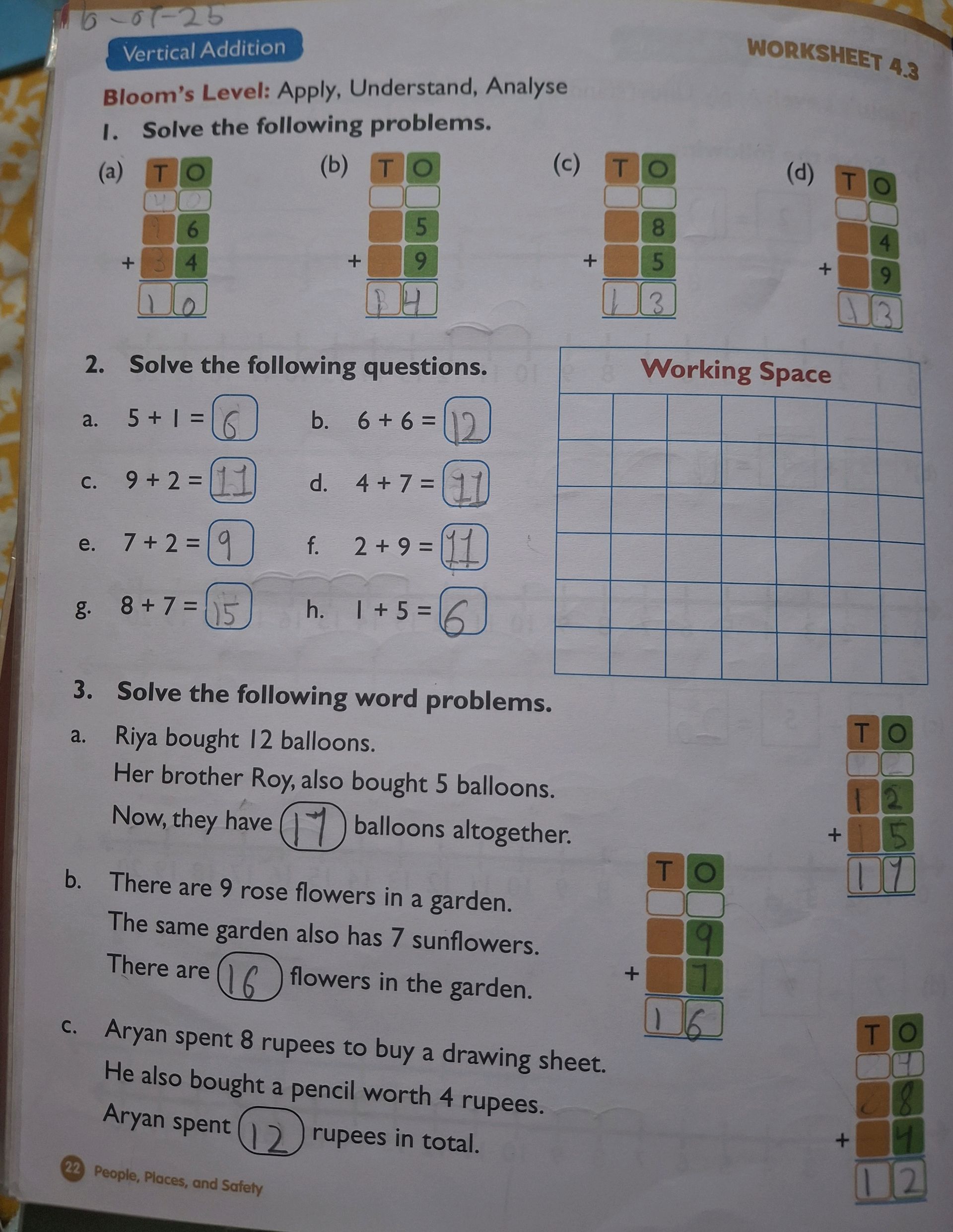 1. Solve the following problems. (a) T O | StudyX