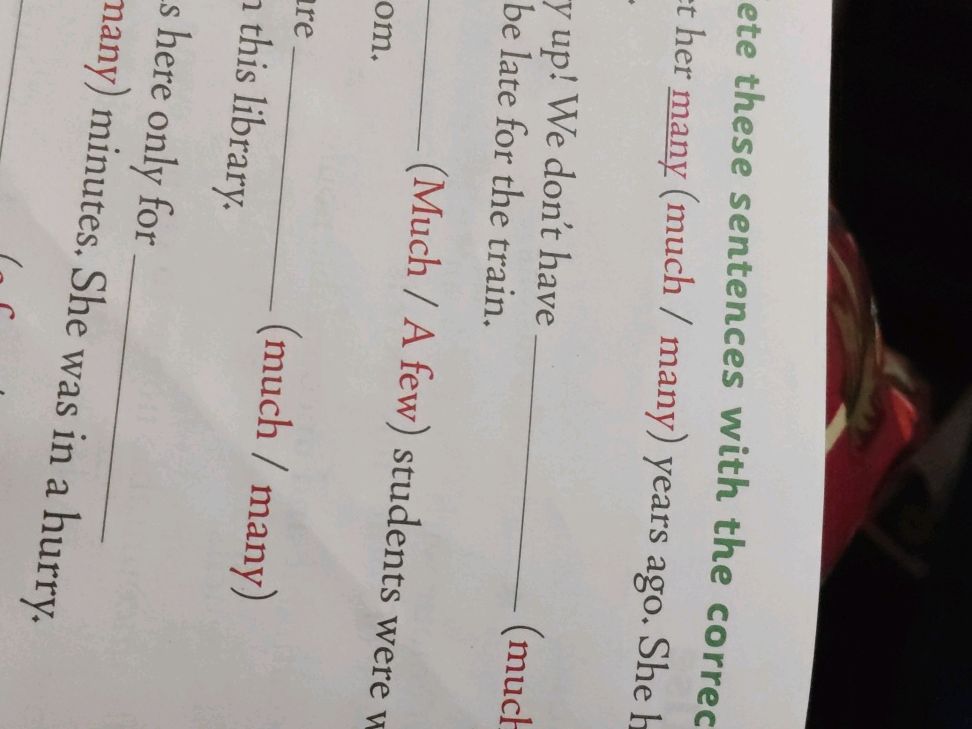 Complete these sentences with the correct | StudyX