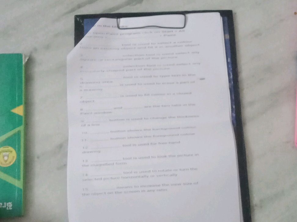 in the blanks 9. button is used to change | StudyX