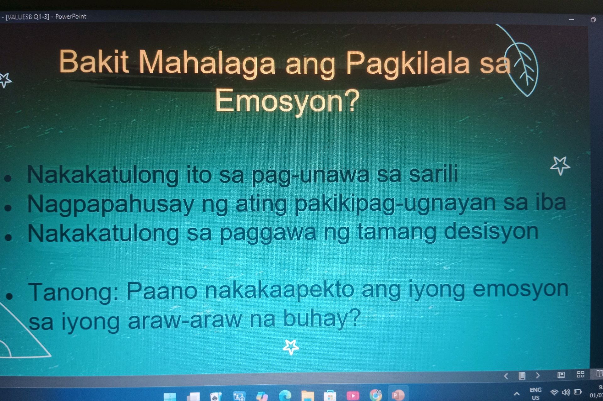 Bakit Mahalaga ang Pagkilala sa Emosyon? * | StudyX
