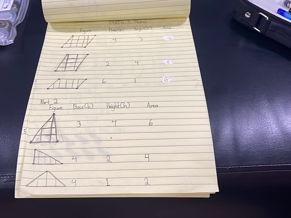 MATH 5-Narro | Figure | Base (b) | Height | StudyX