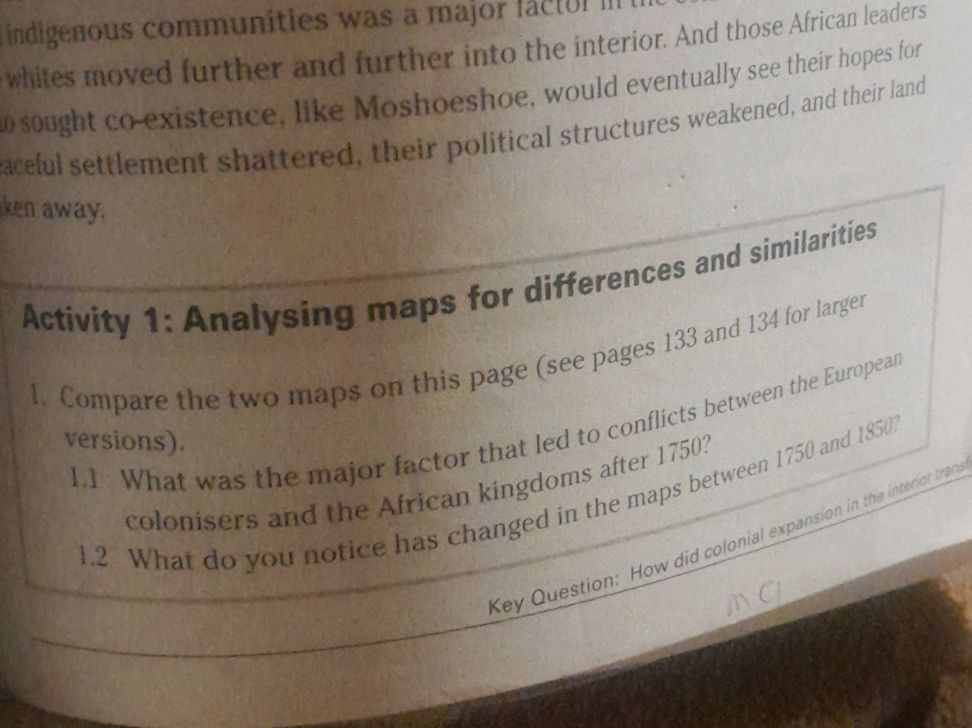 Activity 1: Analysing maps for differences | StudyX