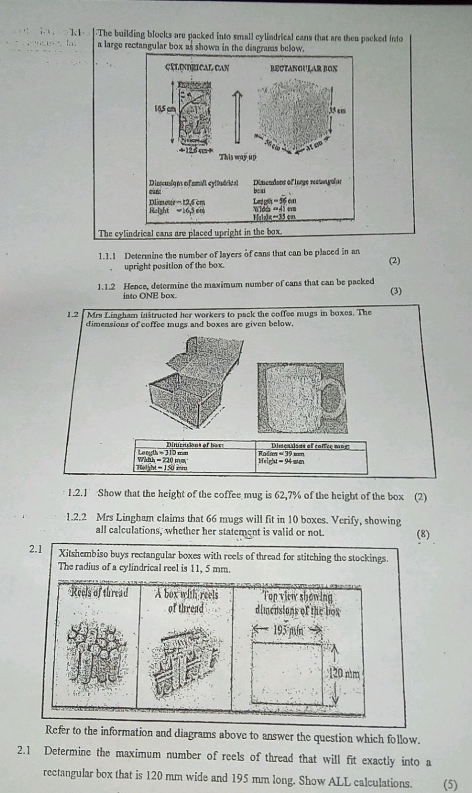 1. The building blocks are packed into | StudyX