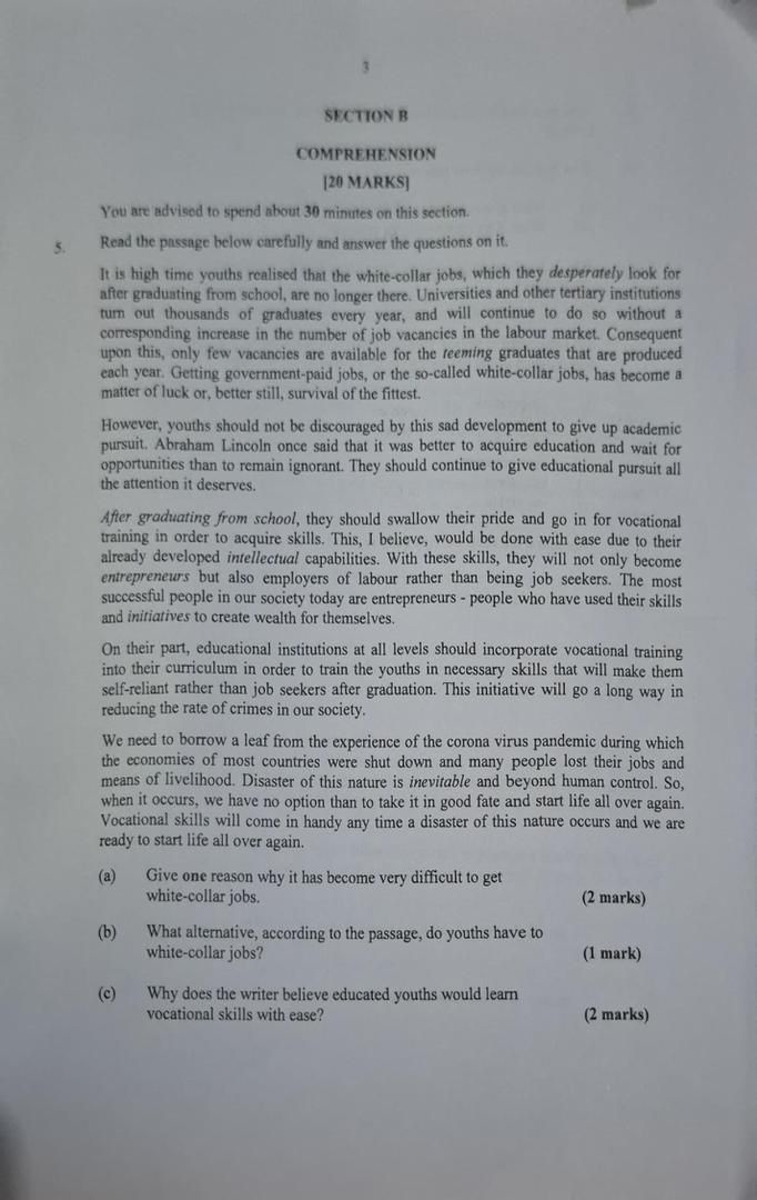 5. Read the passage below carefully and | StudyX