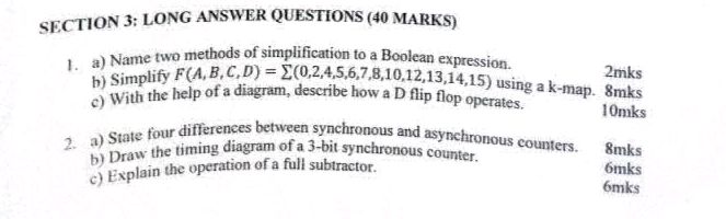 1. a) Name two methods of simplification to | StudyX