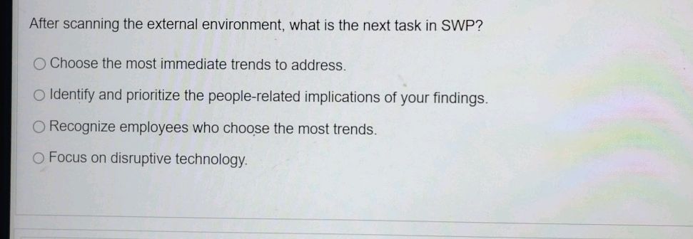 After scanning the external environment, | StudyX