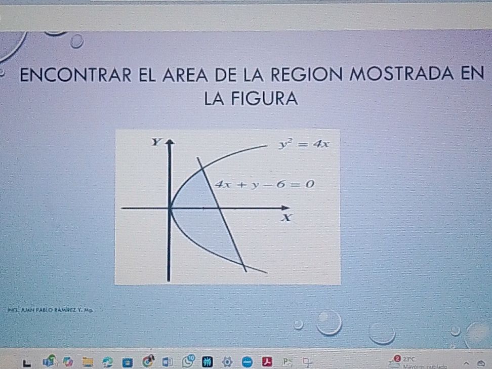 ENCONTRAR EL AREA DE LA REGION MOSTRADA EN | StudyX