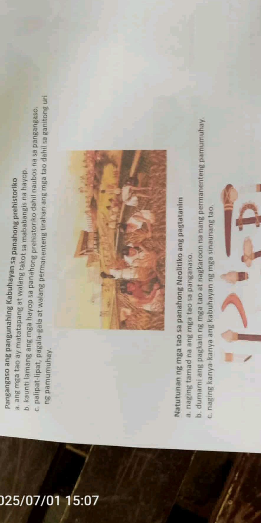 Pangangaso ang pangunahing Kabuhayan sa | StudyX