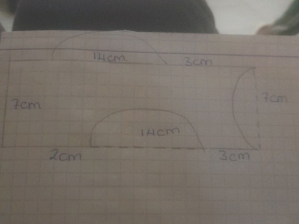 The image shows a hand-drawn shape with | StudyX