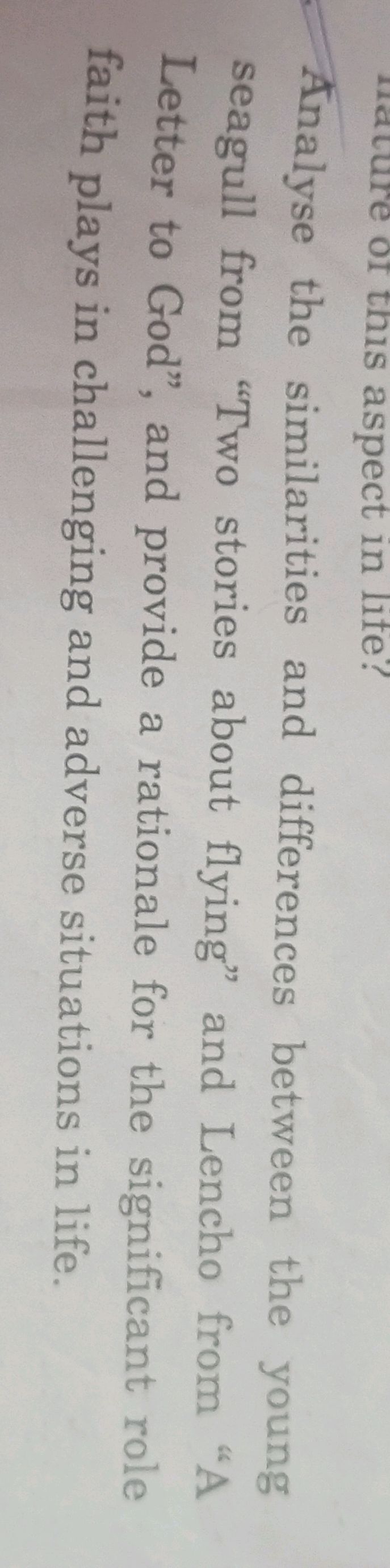 Analyse the similarities and differences | StudyX