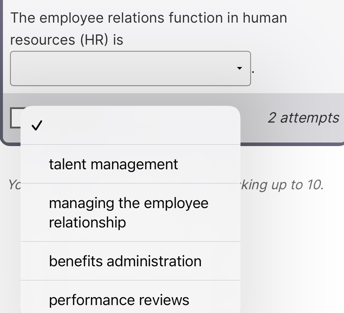 The employee relations function in human | StudyX