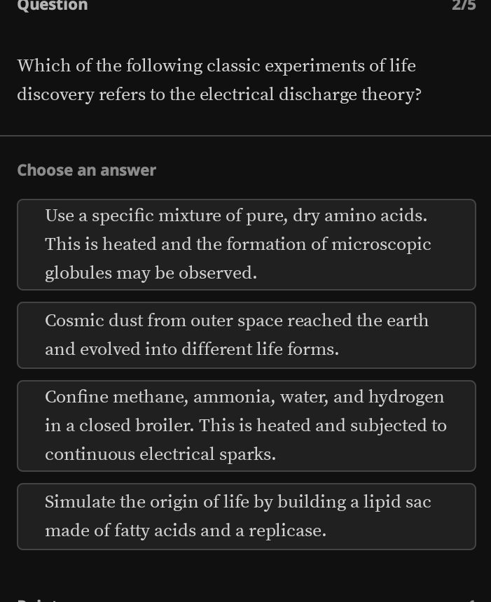 Which of the following classic experiments | StudyX