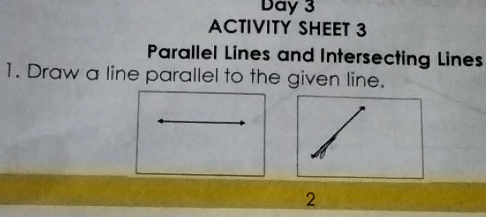 1. Draw a line parallel to the given line. | StudyX