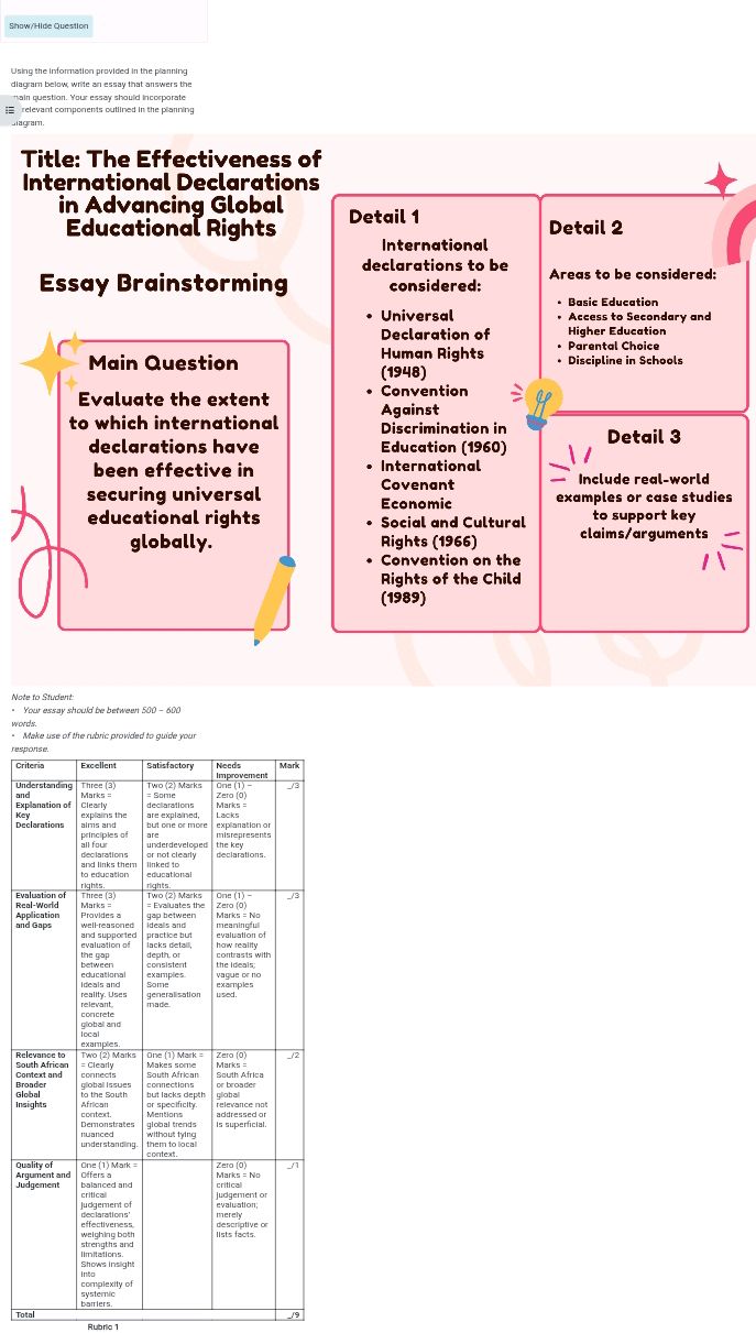Using the information provided in the | StudyX
